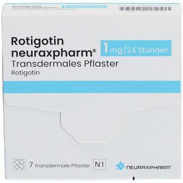 ROTIGOTIN neuraxpharm 1 mg/24 h transderm.Pflaster 7 St mit dem E ...