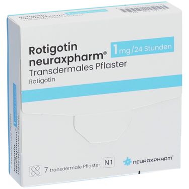 ROTIGOTIN neuraxpharm 1 mg/24 h transderm.Pflaster 7 St mit dem E ...