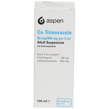 CO-TRIMOXAZOLE 80mg/400mg per 5ml Adult Susp.UK 100 ml mit dem E-Rezept ...