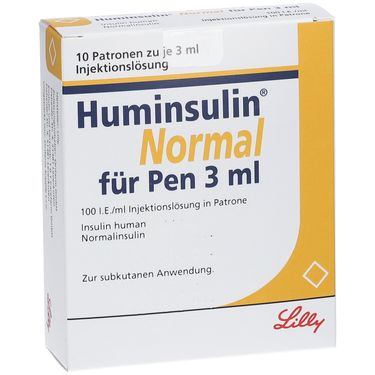 Huminsulin Normal 10x3 ml mit dem E-Rezept kaufen - Shop Apotheke