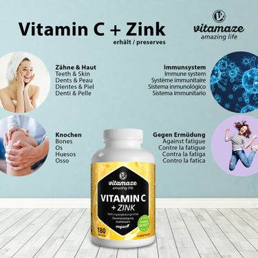 Vitamaze Vitamin C +Zink 360 St - Shop Apotheke