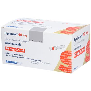 HYRIMOZ 40 mg/0,4 ml Inj.-Lösung im Fertigpen 6 St mit dem E-Rezept ...