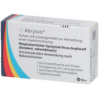 ABRYSVO 0,5 ml Plv.u.Lösungsm.z.Her.e.Inj.-Lsg. 1 St mit dem E-Rezept ...