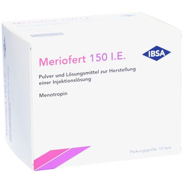 MERIOFERT 150 I.E. Plv.u.Lsm.z.H.e.Injektionslsg. 10 St mit dem E ...