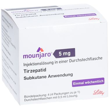 MOUNJARO 5 mg Injektionslösung i.e.Dsfl. 4 St mit dem E-Rezept kaufen - Shop Apotheke