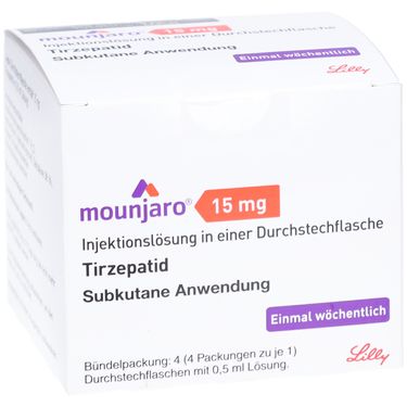 MOUNJARO 15 mg Injektionslösung i.e.Dsfl. 4 St mit dem E-Rezept kaufen ...