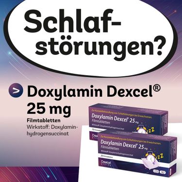 Doxylamin Dexcel® 25 mg Filmtabletten, kurzzeitige Hilfe bei ...