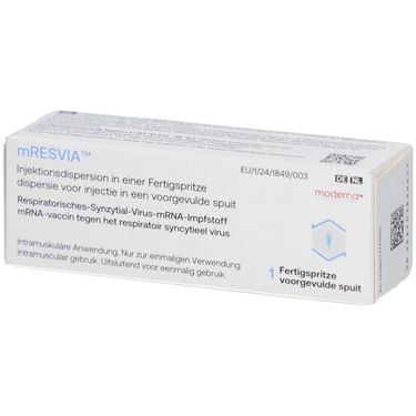 MRESVIA Injektionsdispersion i.e.Fertigspritze 1x0,5 ml mit dem E ...