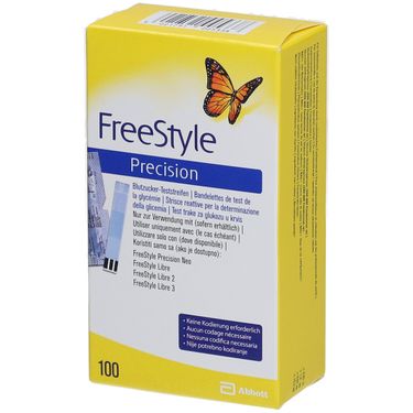 Abbott FreeStyle Precision Blutzucker-Teststreifen 100 St - Shop Apotheke