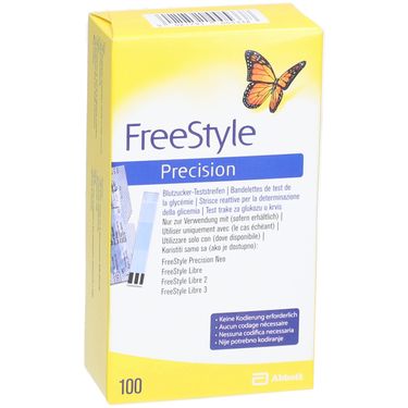 Abbott FreeStyle Precision Blutzucker-Teststreifen 100 St - Shop Apotheke