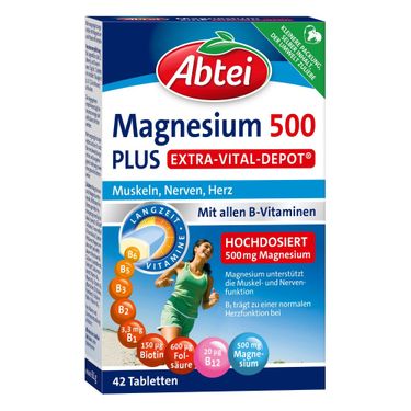 Abtei Magnesium 500 Plus Extra-Vital-Depot 42 St - Shop Apotheke