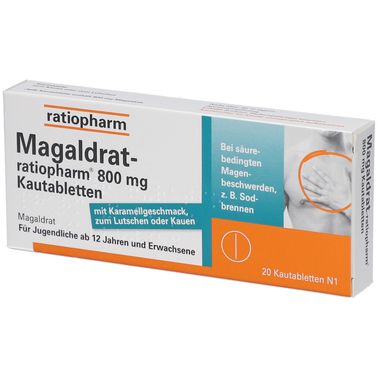 Magaldrat-ratiopharm® 800 mg Kautabletten 20 St - shop-apotheke.com