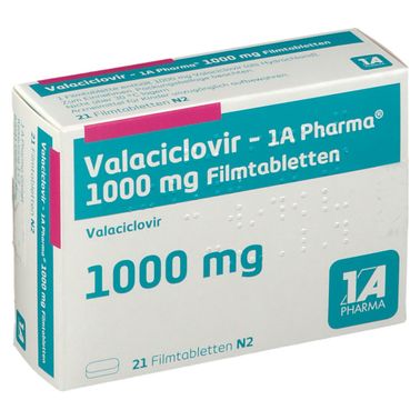Valaciclovir - 1 A Pharma® 1000 mg 21 St - shop-apotheke.com