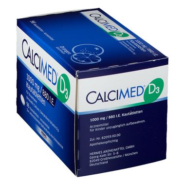 CALCIMED® D3 1000mg / 880 I.E. Kautabletten 96 St - shop-apotheke.com