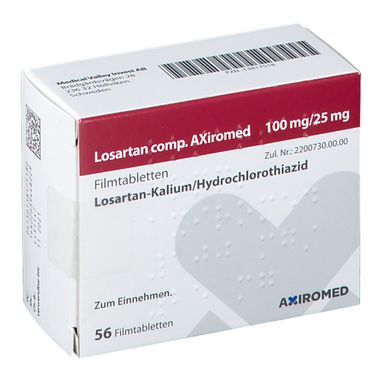 Losartan comp. AXiromed 100 mg/25 mg 56 St - shop-apotheke.com