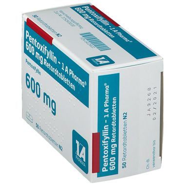Pentoxifyllin - 1 A Pharma® 600 mg 50 St - shop-apotheke.com