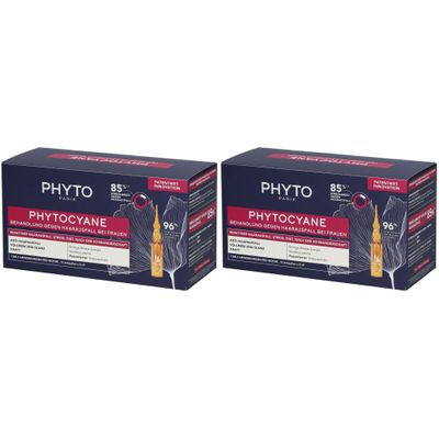 PHYTO Paris PHYTOCYANE In&Out Anti-Haarausfall-Kur für Frauen 2x12x5 ml ...