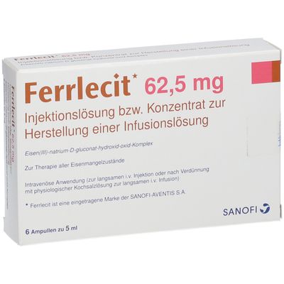 Ferrlecit® 62,5 mg 6x5 ml mit dem E-Rezept kaufen - Shop Apotheke
