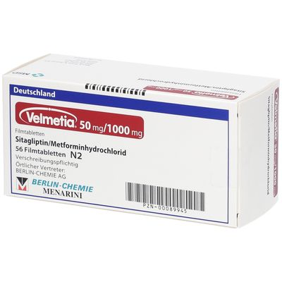 Velmetia® 50 mg/1000 mg 56 St mit dem E-Rezept kaufen - Shop Apotheke