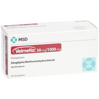 Velmetia® 50 mg/1000 mg 56 St mit dem E-Rezept kaufen - Shop Apotheke