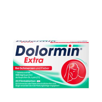Dolormin Extra 400 mg Ibuprofen bei Schmerzen und Fieber 20 St - Shop ...