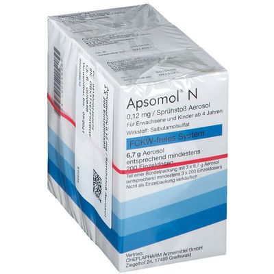 Apsomol® N 0,12 mg/Sprühstoß 3 St mit dem E-Rezept kaufen - Shop Apotheke