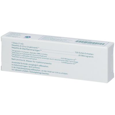 Twinrix Erwachsene Impfdosis 1x1 ml mit dem E-Rezept kaufen - Shop Apotheke