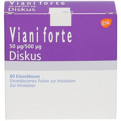 Viani® forte 50 ug/500 ug Diskus® 60 St mit dem E-Rezept kaufen - Shop ...