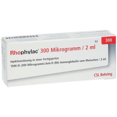 Rhophylac® 300 µg/2 ml 1x2 ml mit dem E-Rezept kaufen - Shop Apotheke