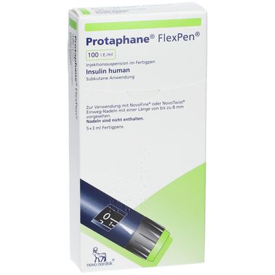 Protaphane® FlexPen® 100 I.E./ml 5x3 ml mit dem E-Rezept kaufen - Shop ...