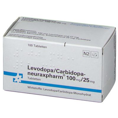Levodopa/Carbidopa-neuraxpharm® 100 mg/25 mg 100 St mit dem E-Rezept ...