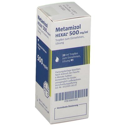 Metamizol HEXAL® 500 mg/ml 20 ml mit dem E-Rezept kaufen - Shop Apotheke