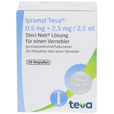 Ipramol Teva® 0,5 mg + 2,5 mg/2,5 ml 20 St mit dem E-Rezept kaufen ...