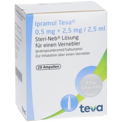 Ipramol Teva® 0,5 mg + 2,5 mg/2,5 ml 20 St mit dem E-Rezept kaufen ...