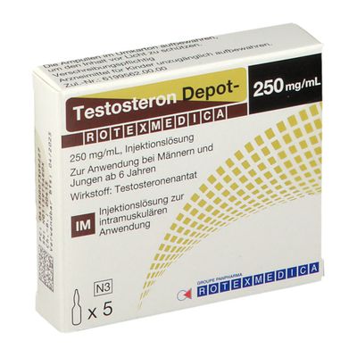 Testosteron Depot-Rotexmedica 250 mg/ml 5x1 ml mit dem E-Rezept kaufen ...