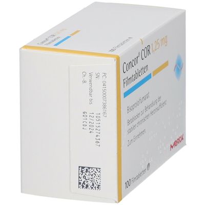 Concor® COR 1,25 mg 100 St mit dem E-Rezept kaufen - Shop Apotheke