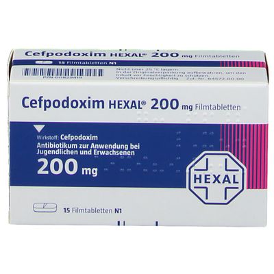 Cefpodoxim HEXAL® 200 mg 15 St mit dem E-Rezept kaufen - Shop Apotheke