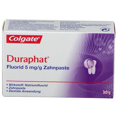 Colgate Duraphat Fluorid 5 mg/g Zahnpaste 3x51 g mit dem E-Rezept ...