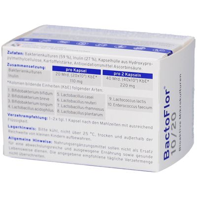 BactoFlor® 10/20 100 St - Shop Apotheke