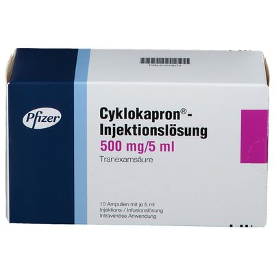 Cyklokapron®- Injektionslösung 500 mg/5 ml 10x5 ml mit dem E-Rezept ...