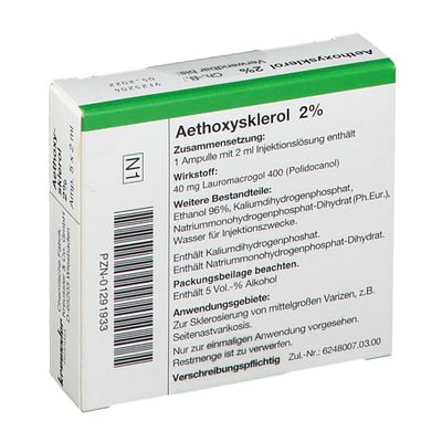 Aethoxysklerol® 2 % 5x2 ml mit dem E-Rezept kaufen - Shop Apotheke