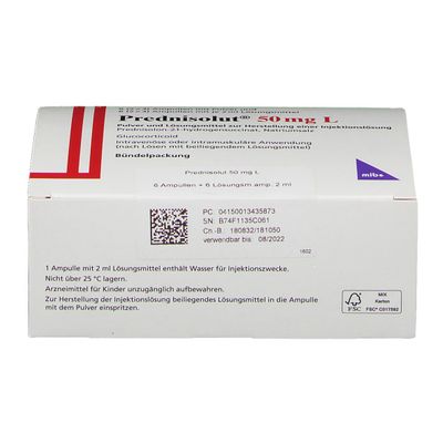 Prednisolut® 50 mg L 6 St mit dem E-Rezept kaufen - Shop Apotheke