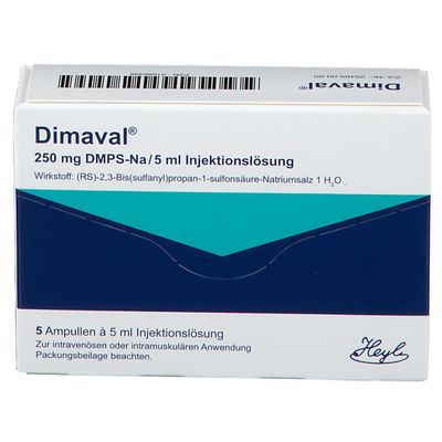 Dimaval® 250 mg DMPS-Na/5 ml 5x5 ml mit dem E-Rezept kaufen - Shop Apotheke