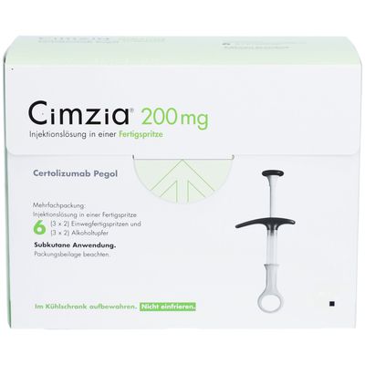 Cimzia® 200 mg 3x2 St mit dem E-Rezept kaufen - Shop Apotheke