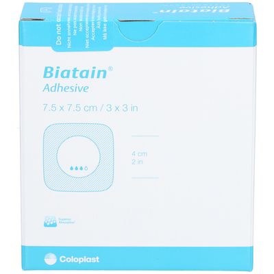 BIATAIN® Ag Schaumverband mit Silber selbst-haftend 7,5 x 7,5cm 10 St ...