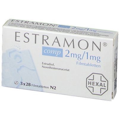 ESTRAMON® comp 2 mg/1 mg 3x28 St mit dem E-Rezept kaufen - Shop Apotheke