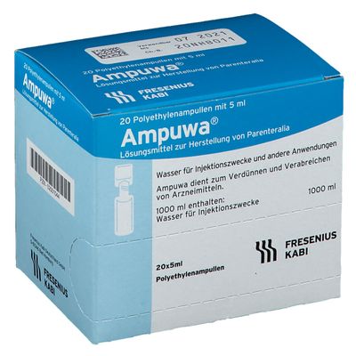 Ampuwa® Wasser für Injektionszwecke 20x5 ml - Shop Apotheke