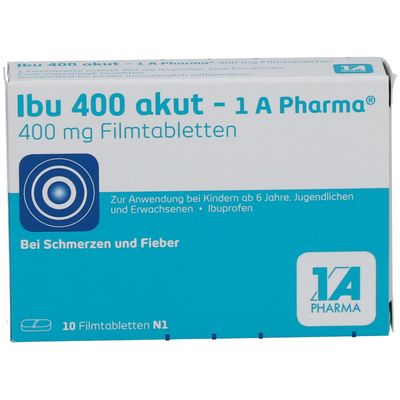 Ibu 400 akut - 1 A Pharma® 10 St - Shop Apotheke
