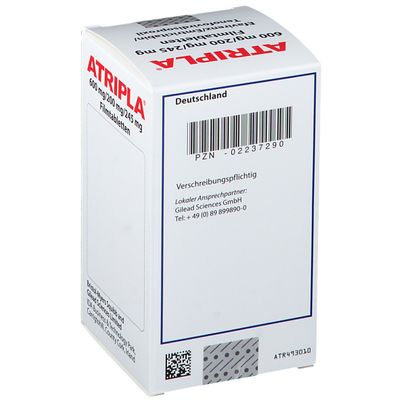 ATRIPLA® 600 mg/200 mg/245 mg 30 St mit dem E-Rezept kaufen - Shop Apotheke