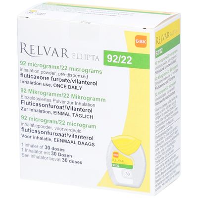 RELVAR® ELLIPTA® 92 Mikrogramm/22 Mikrogramm 1x30 St mit dem E-Rezept ...